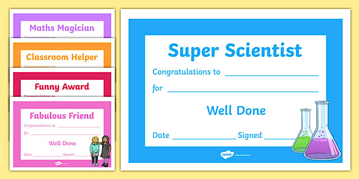 End Of Year Award Certificates (teacher made) - Twinkl