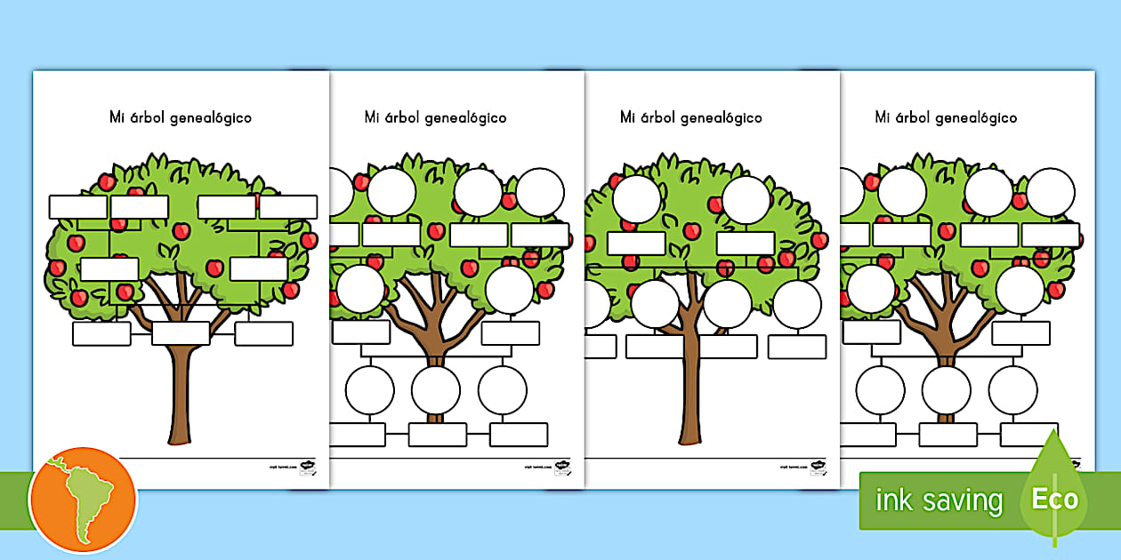 Ficha de actividad: Mi árbol genealógico - Twinkl