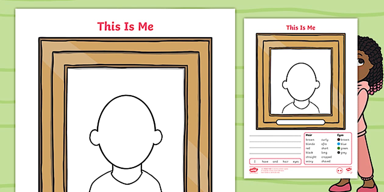 Self-Portrait Poem Template | Primary Resources | Twinkl