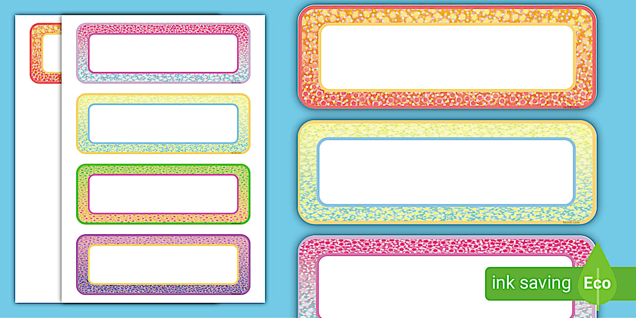 Editable Glitter Drawer Labels (teacher made) - Twinkl