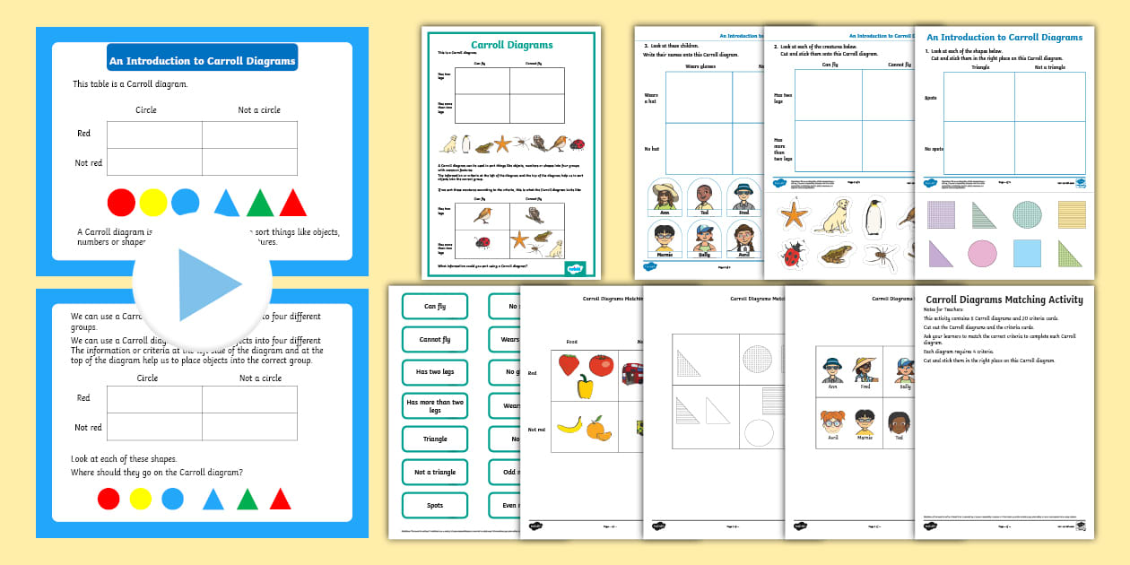 An Introduction to Carroll Diagrams Pack (professor feito)