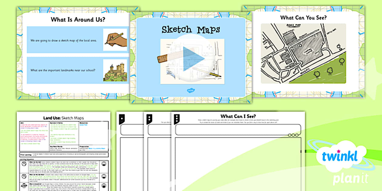Geography Lesson Pack | Geography Sketch Maps (teacher made)