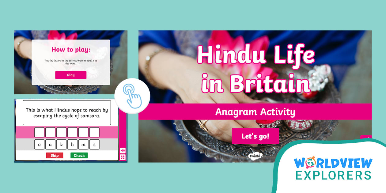 RE: Hindu Life in Britain: LKS2 Interactive Anagram Activity