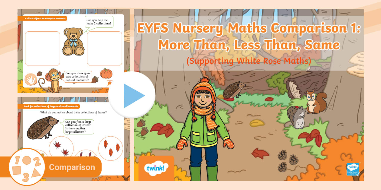 👉 EYFS Nursery Maths Comparison 1 PowerPoint | Twinkl