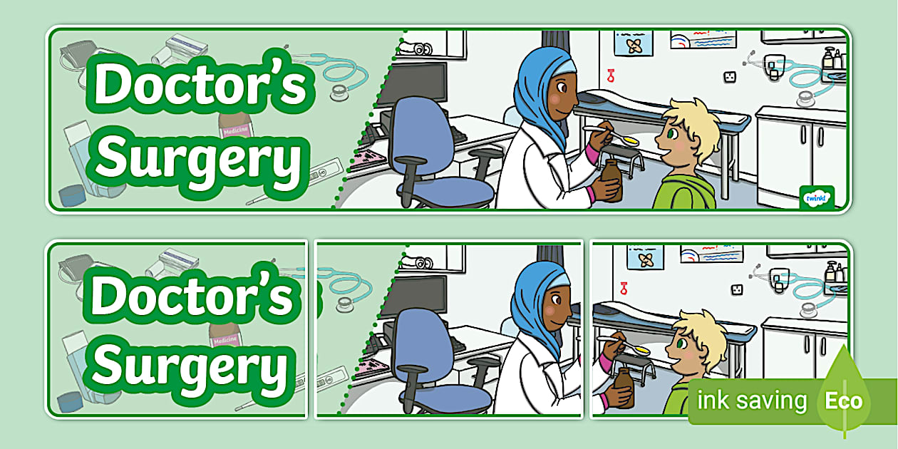 Cursive Doctor's Surgery Display Banner (teacher made)
