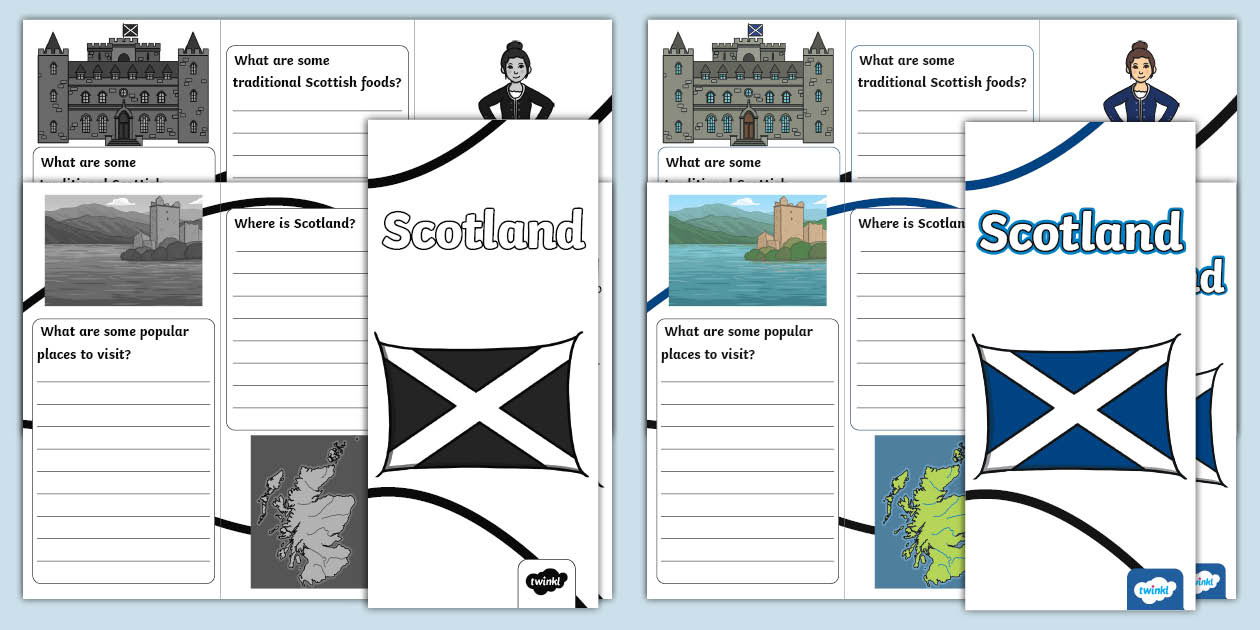 Scotland Leaflet Template (creat de profesori) - Twinkl