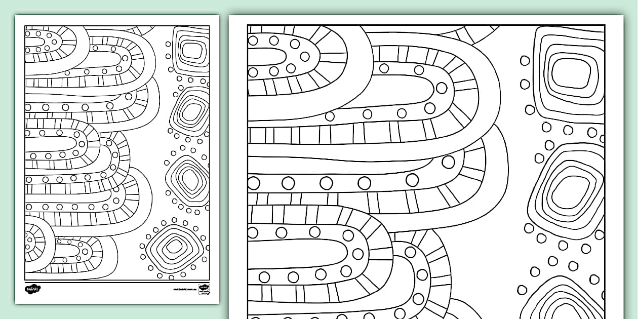 Indigenous Rainbow Colouring In Activity (teacher made)