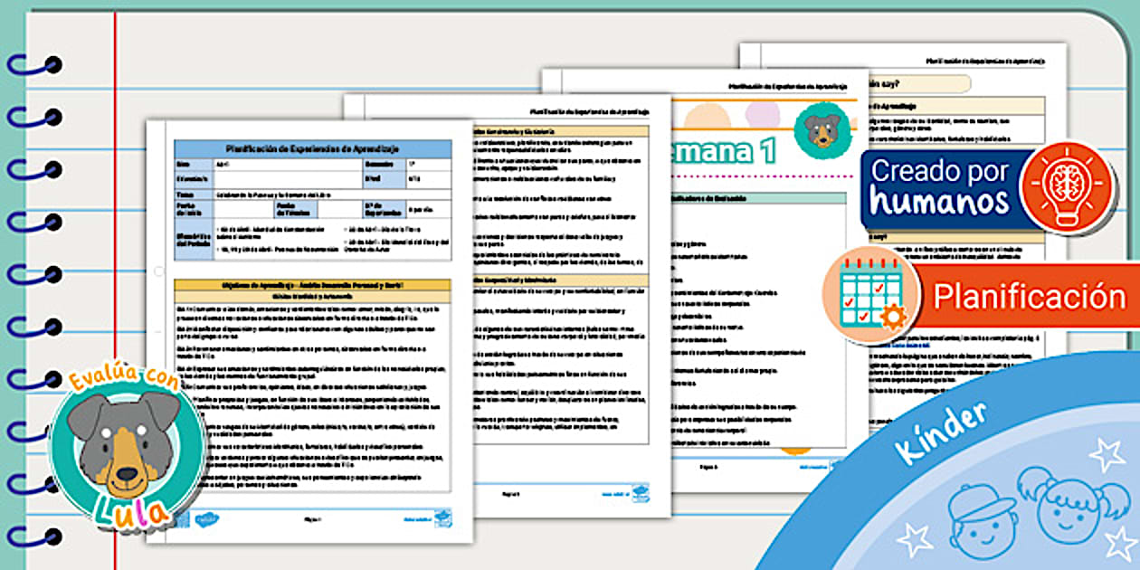 Planificación | Mes de Abril | NT2 | Ed. Parvularia