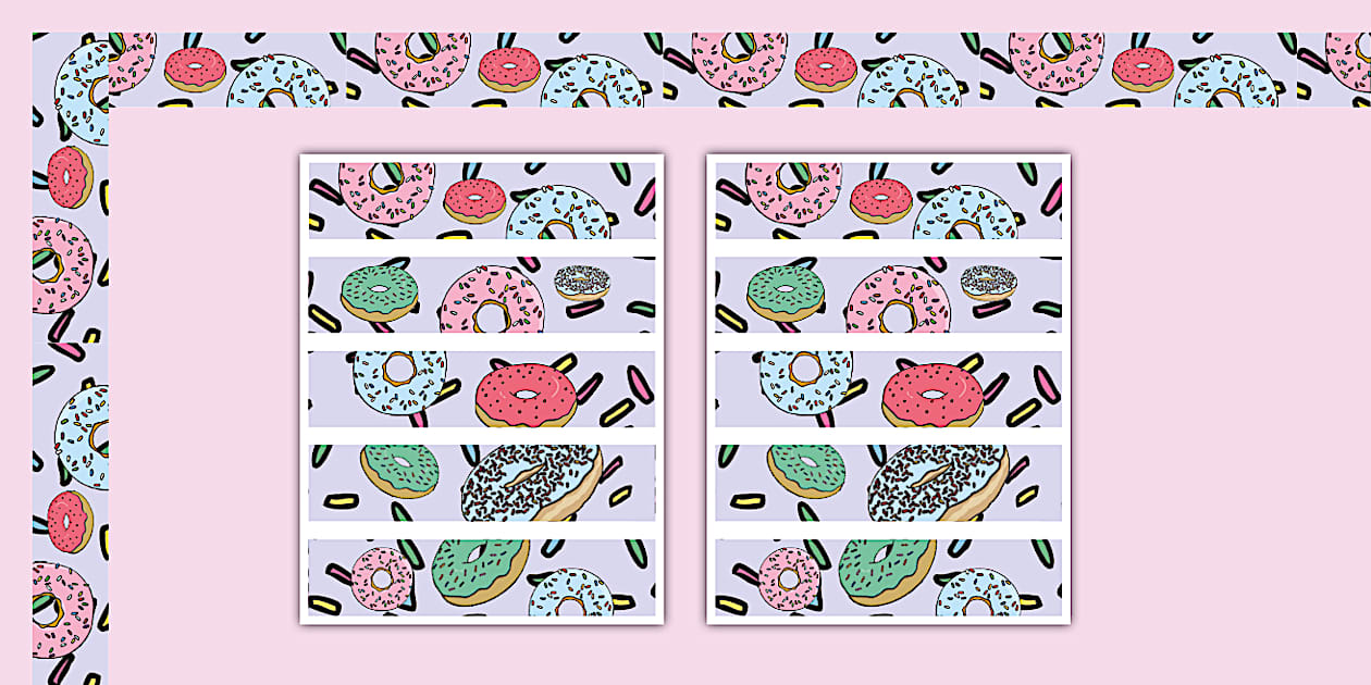 Donuts Bulletin Board Border (teacher made) - Twinkl