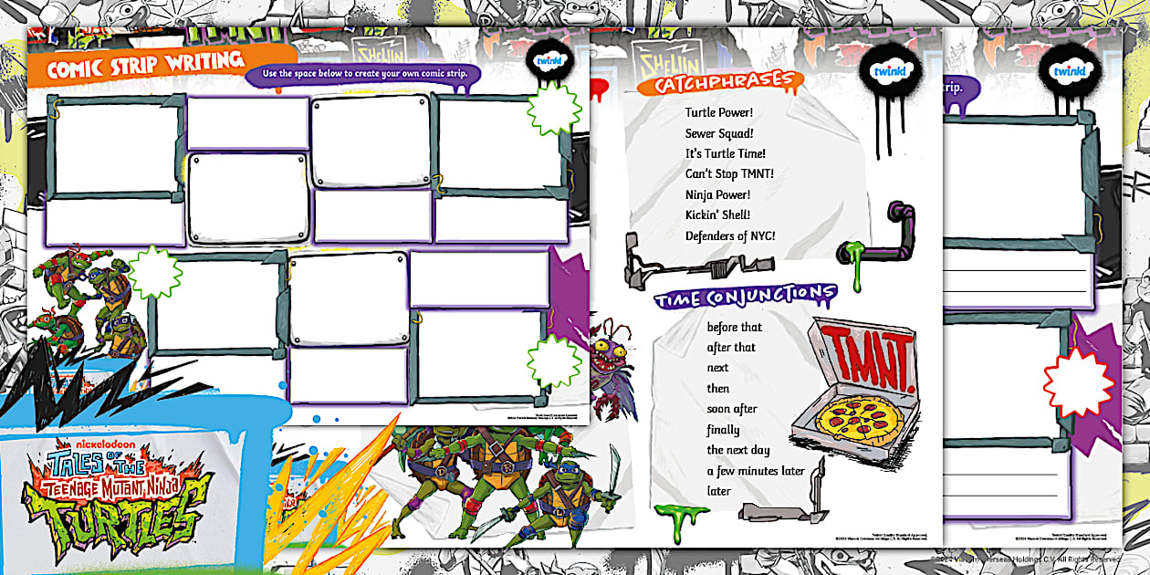 FREE! - Teenage Mutant Ninja Turtles Comic Strip | TMNT | Twinkl