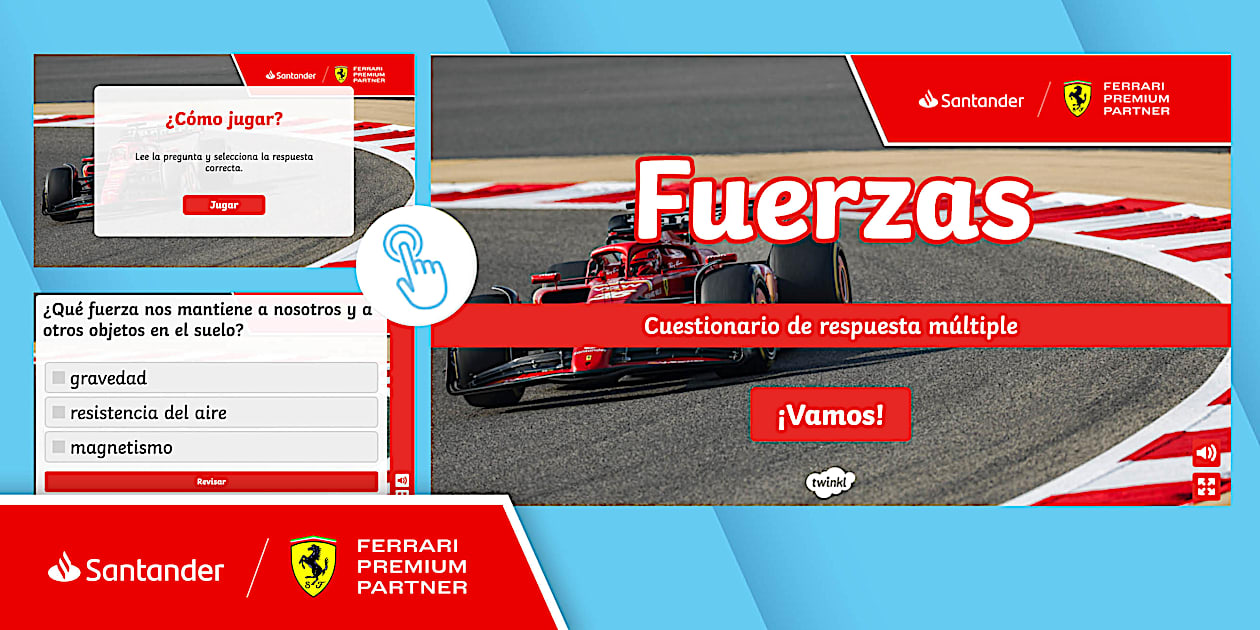 Escudería Ferrari F1: Cuestionario sobre las fuerzas
