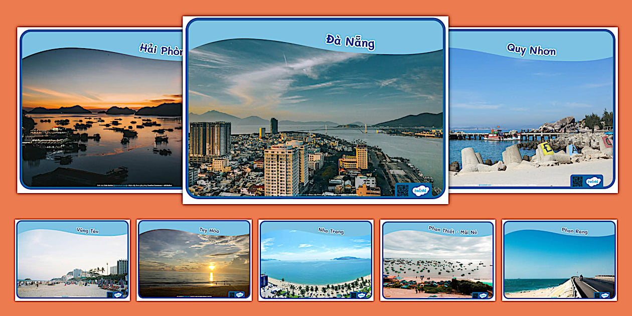 Poster Các Thành Phố Biển Việt Nam