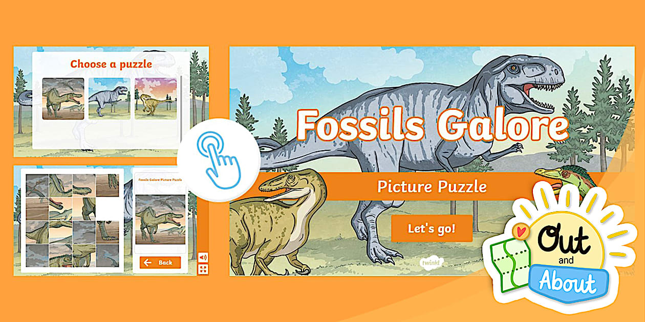 Fossils Galore Picture Puzzle (Teacher-Made) - Twinkl