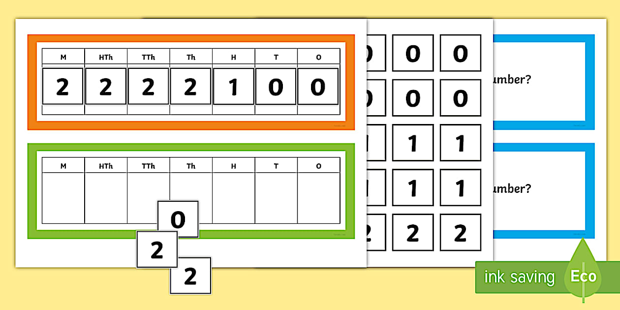 Millions Place Value Game - Place Value Game (teacher made)