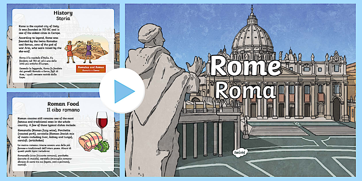 Rome Information PowerPoint English/Italian - Rome Information Powerpoint