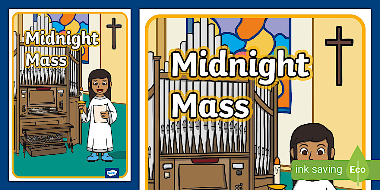 Midnight Mass Display Poster (l'enseignant a fait) - Twinkl