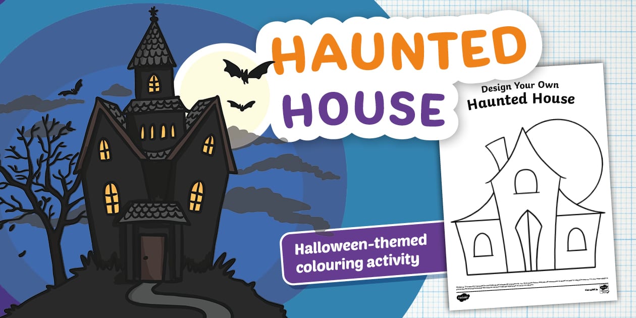 Halloween Colouring Page for Preschoolers