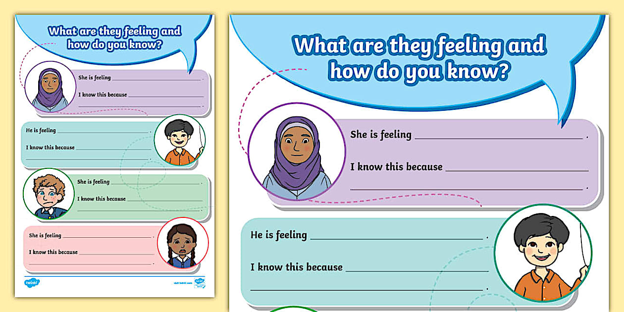 What are They Feeling and How Do You Know? Worksheet (2)