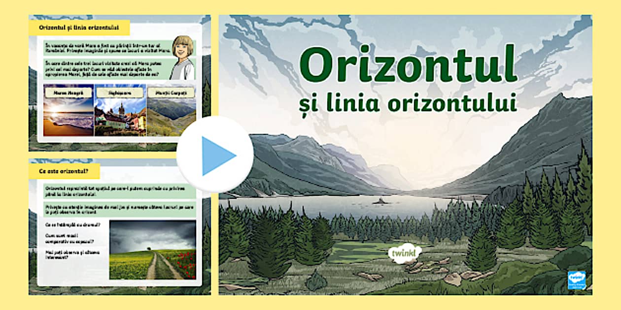 Orizontul și linia orizontului - Prezentare PowerPoint