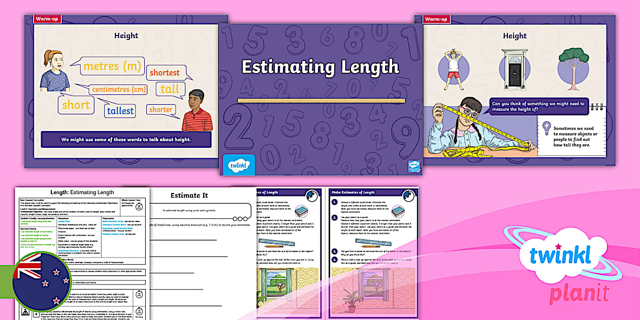 Level 3 Length: Make Estimates of Length Lesson 1 - Twinkl