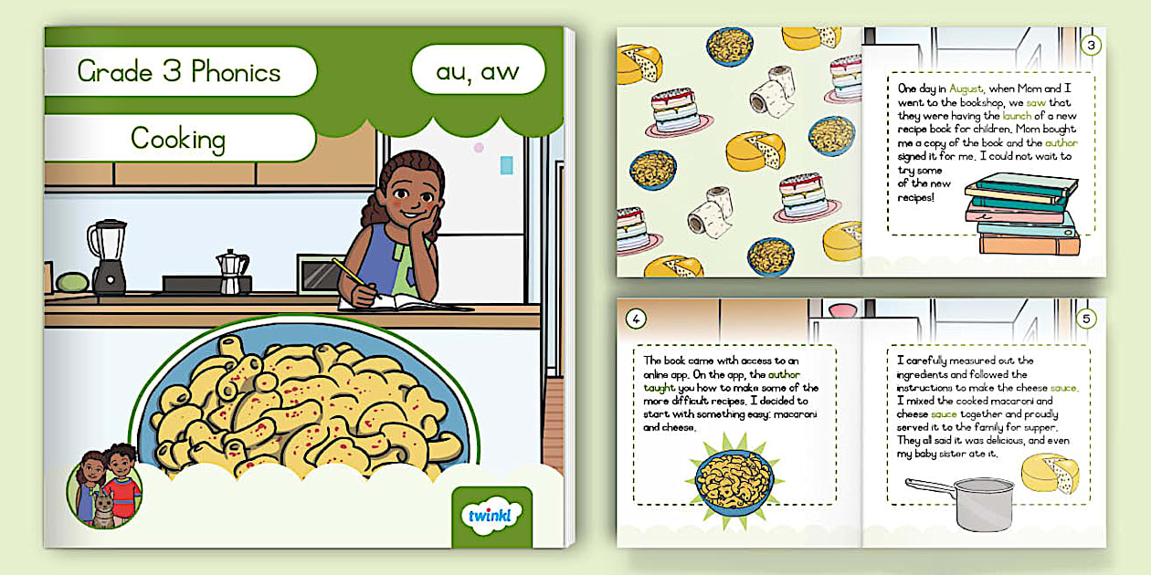 Grade 3 Phonics eBook: aw,au