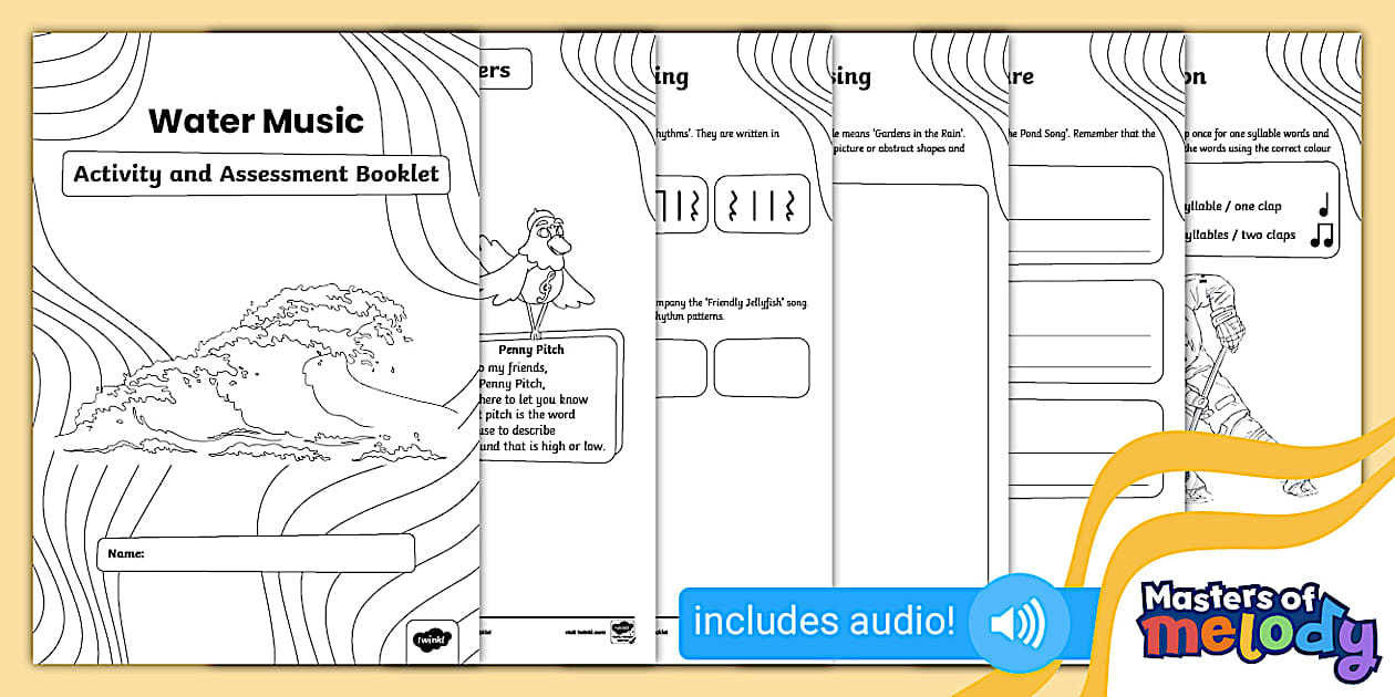 👉 Year 3 Water Music Activity and Assessment Booklet