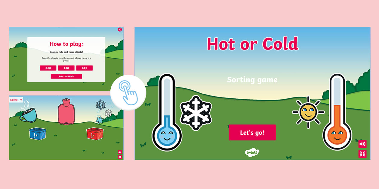 Hot or Cold Interactive Sorting Activity (teacher made)