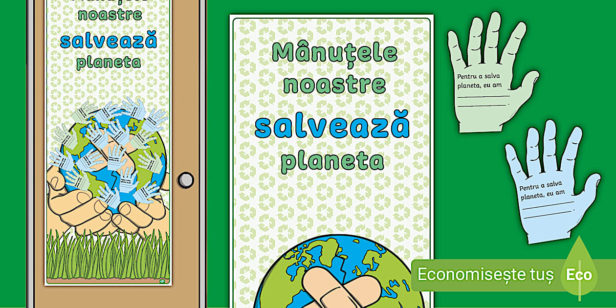 Salvați planeta - Desene de colorat - Twinkl România