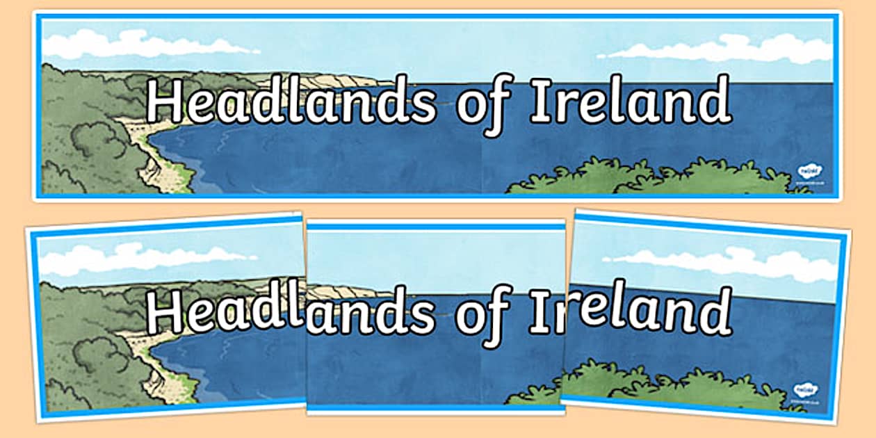 Headlands of Ireland Display Banner-Irish
