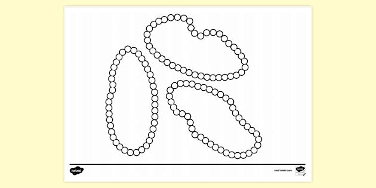 Jasper Beads Colouring Sheet | Twinkl Resources