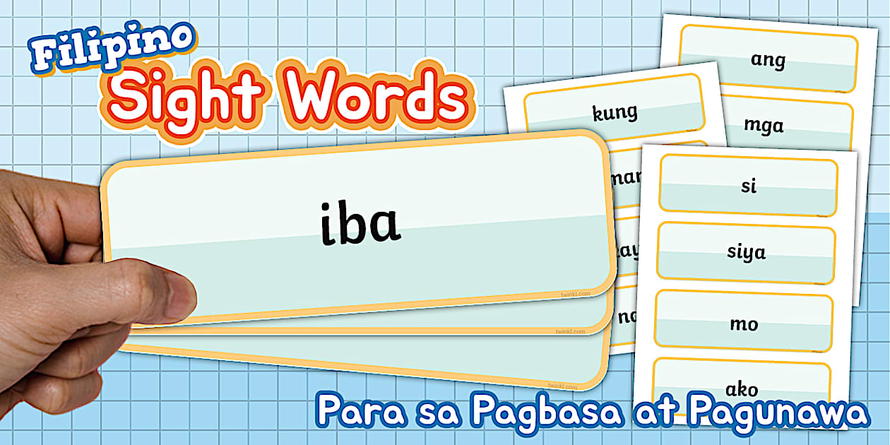 Filipino Sight Words | Kinder - Grade 1 | Twinkl PH