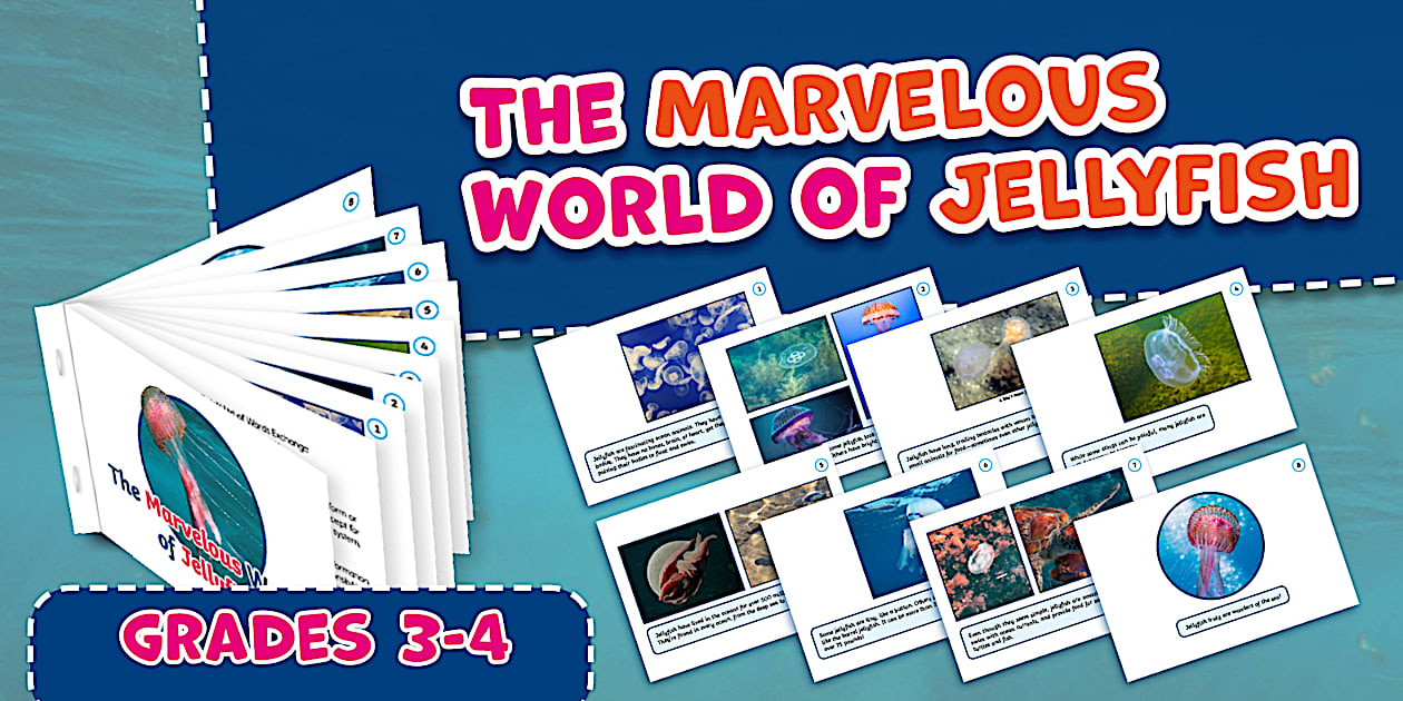 The Marvelous World of Jellyfish Printable Book - Twinkl