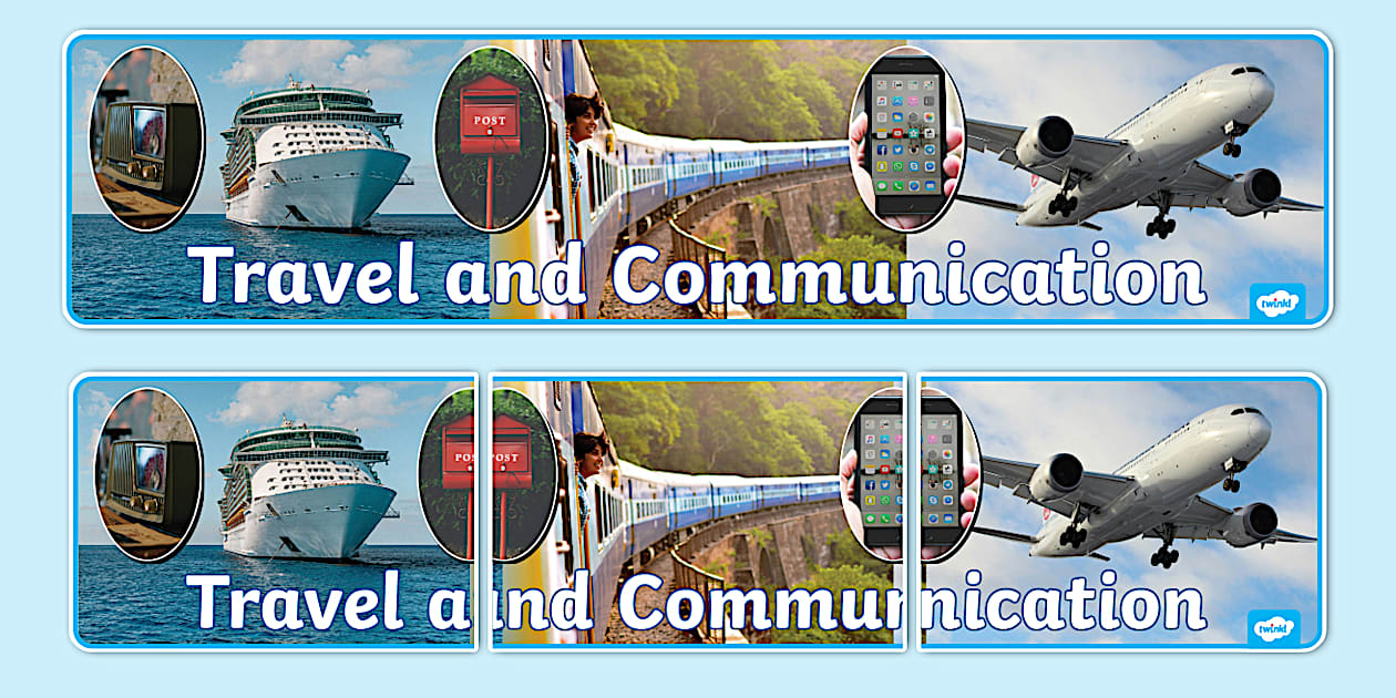 Travel and Communication Photo Display Banner (teacher made)