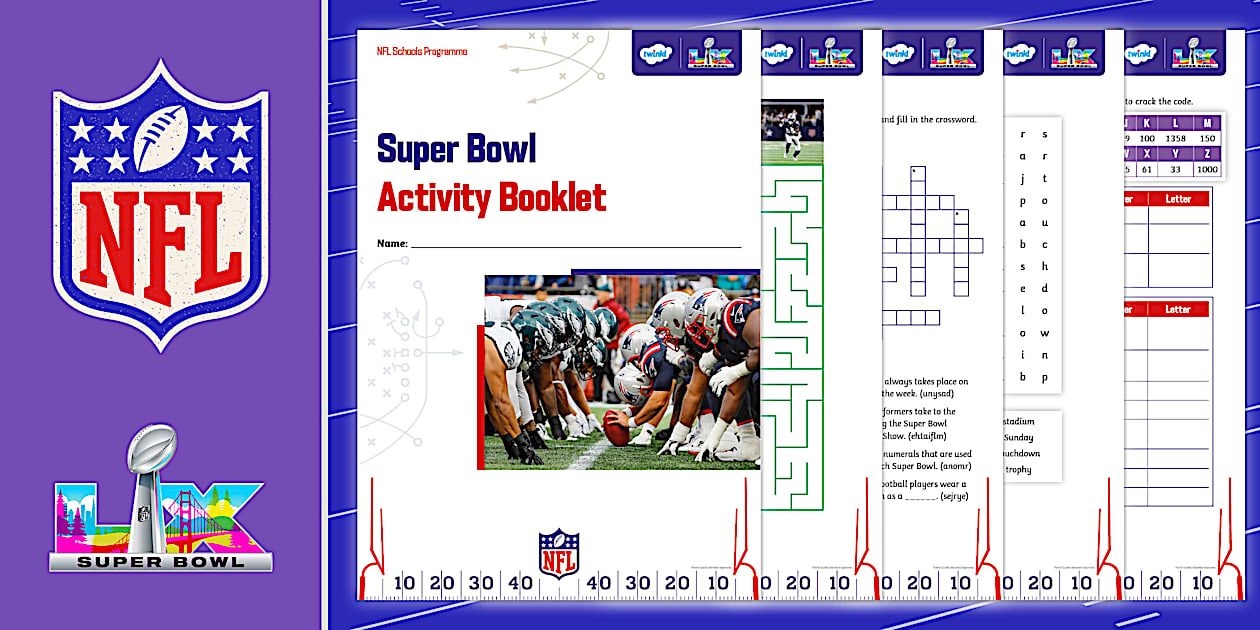 NFL Activity Book | Super Bowl Resources | Twinkl Resources