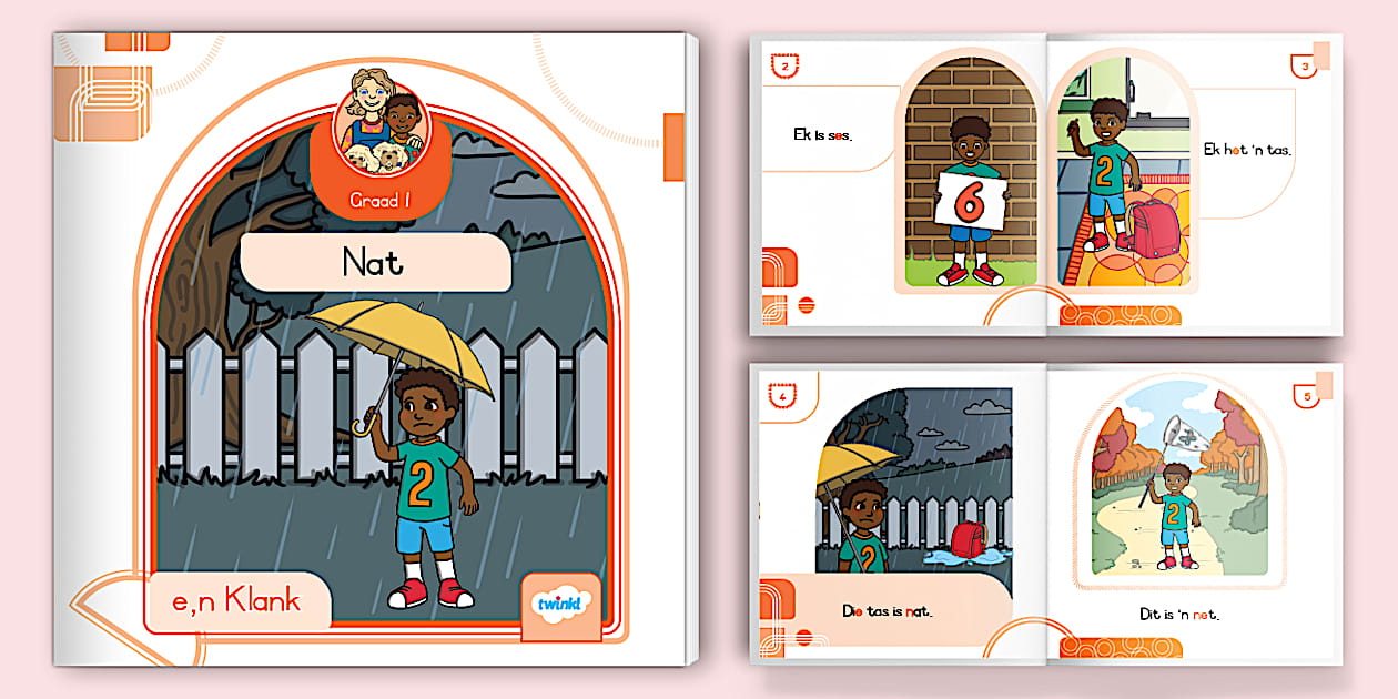 Graad 1 Klanke eBoek e, n (Teacher-Made) - Twinkl
