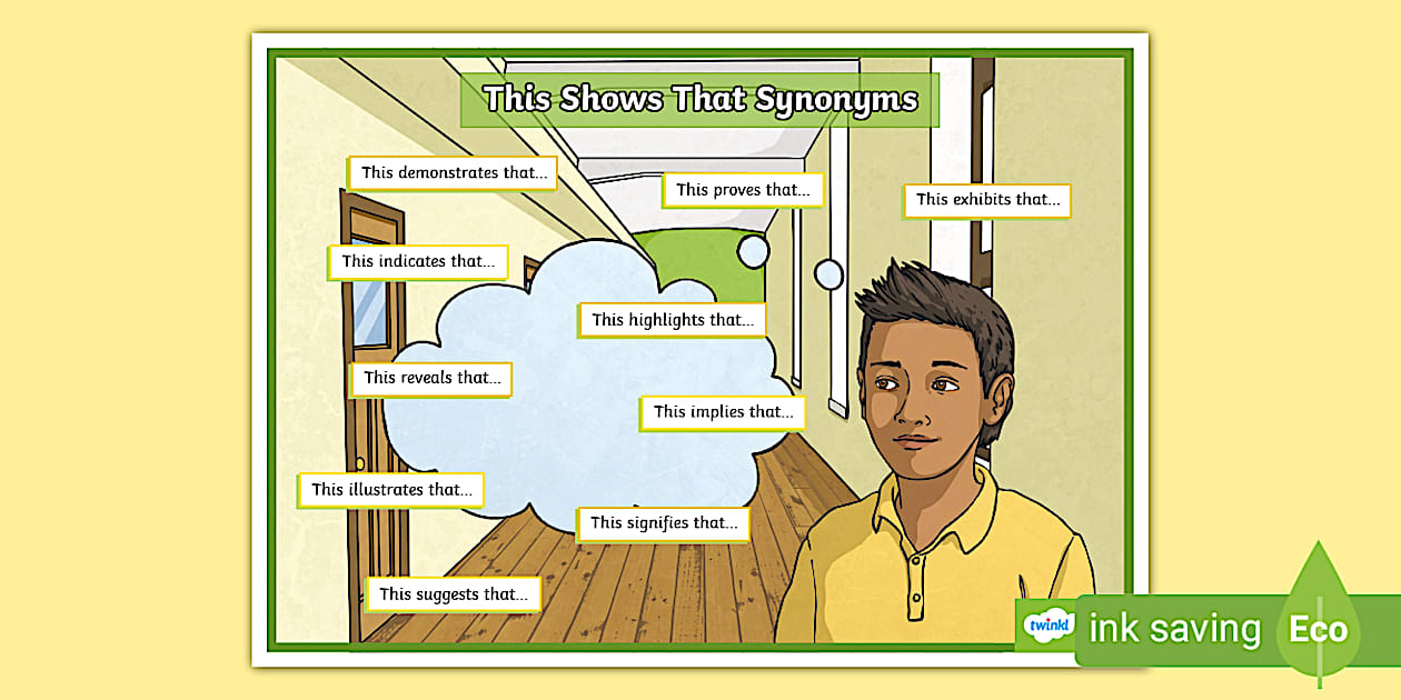 This Shows That Synonym Word Mat (teacher made) - Twinkl