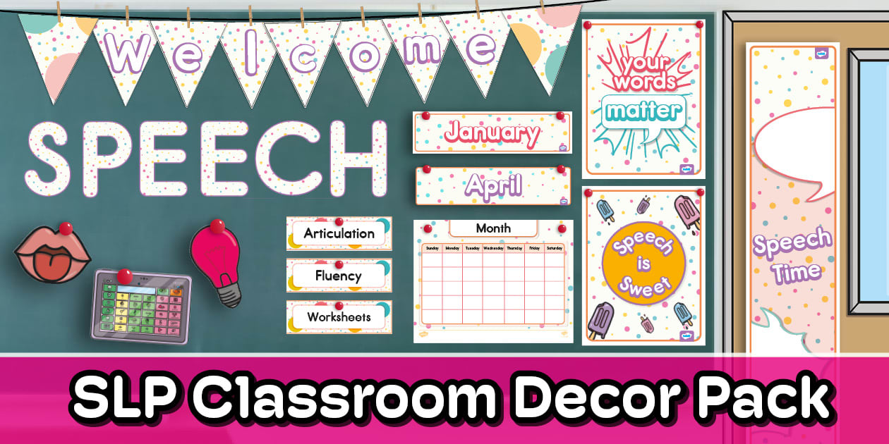 SLP Classroom Decorations | Speech Therapy | Twinkl USA