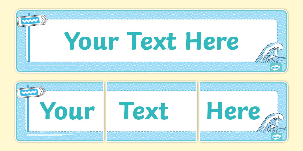 Wild Atlantic Way - Themed Editable Banner (teacher made)