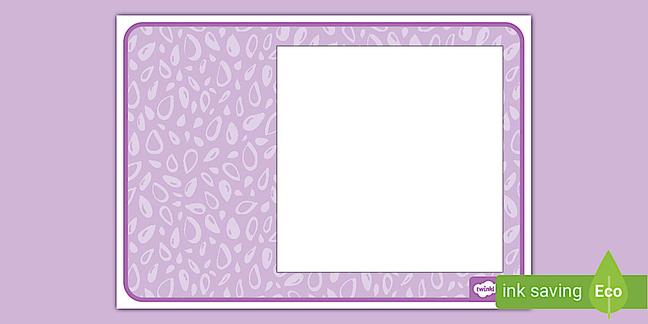 Lilac Photo Frame (teacher made) - Twinkl