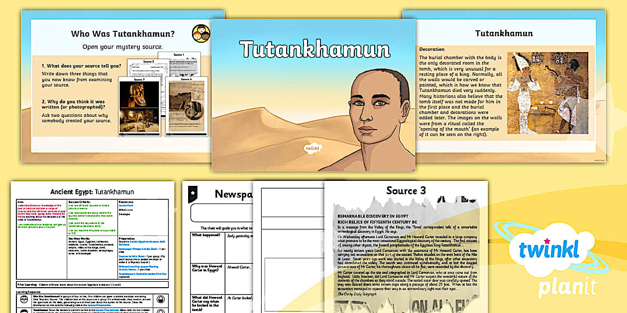 Tutankhamun UKS2 Lesson Pack - Ancient Egypt Resources