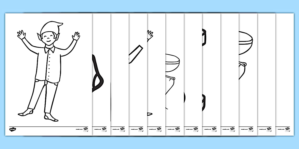 The Elves and the Shoemaker Coloring Sheets (Teacher-Made)