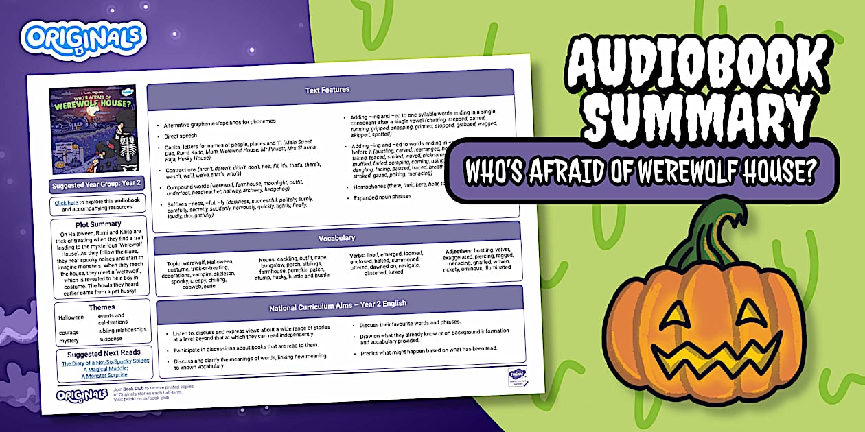 Audiobook Summary One-Pager: Who's Afraid of Werewolf House?