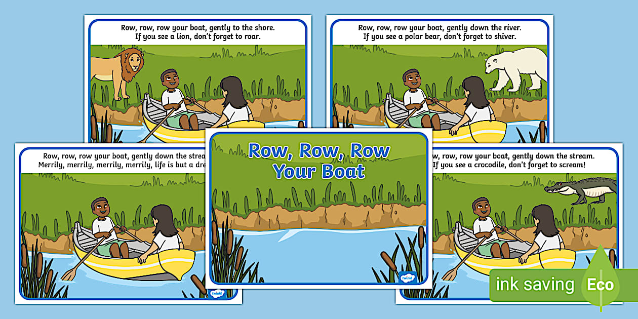 Row, Row, Row Your Boat Display Posters (teacher made)