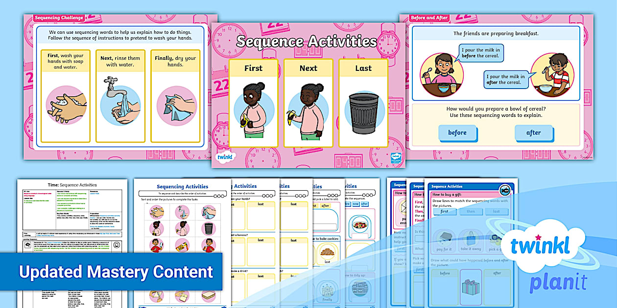👉 Y1 Sequence Activities Planit Maths Lesson 1 - Twinkl