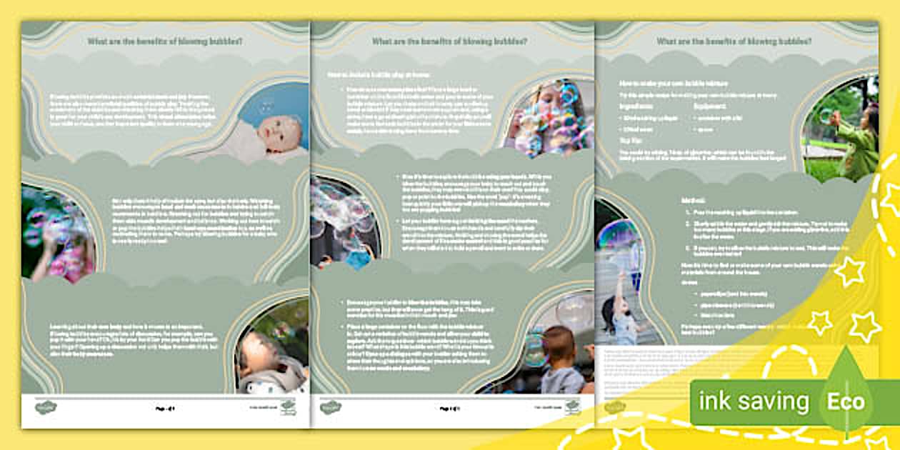 Benefits Of Bubble Activities For Babies And Toddlers Guide