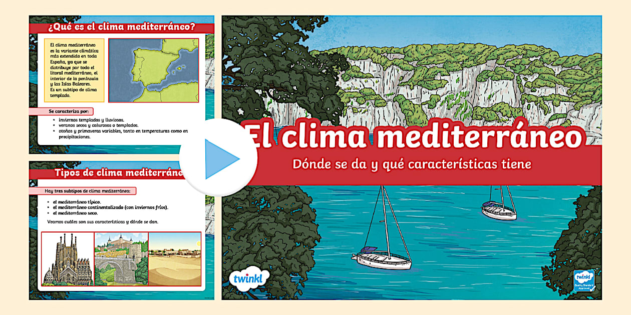 Presentación: El clima mediterráneo en España - Twinkl