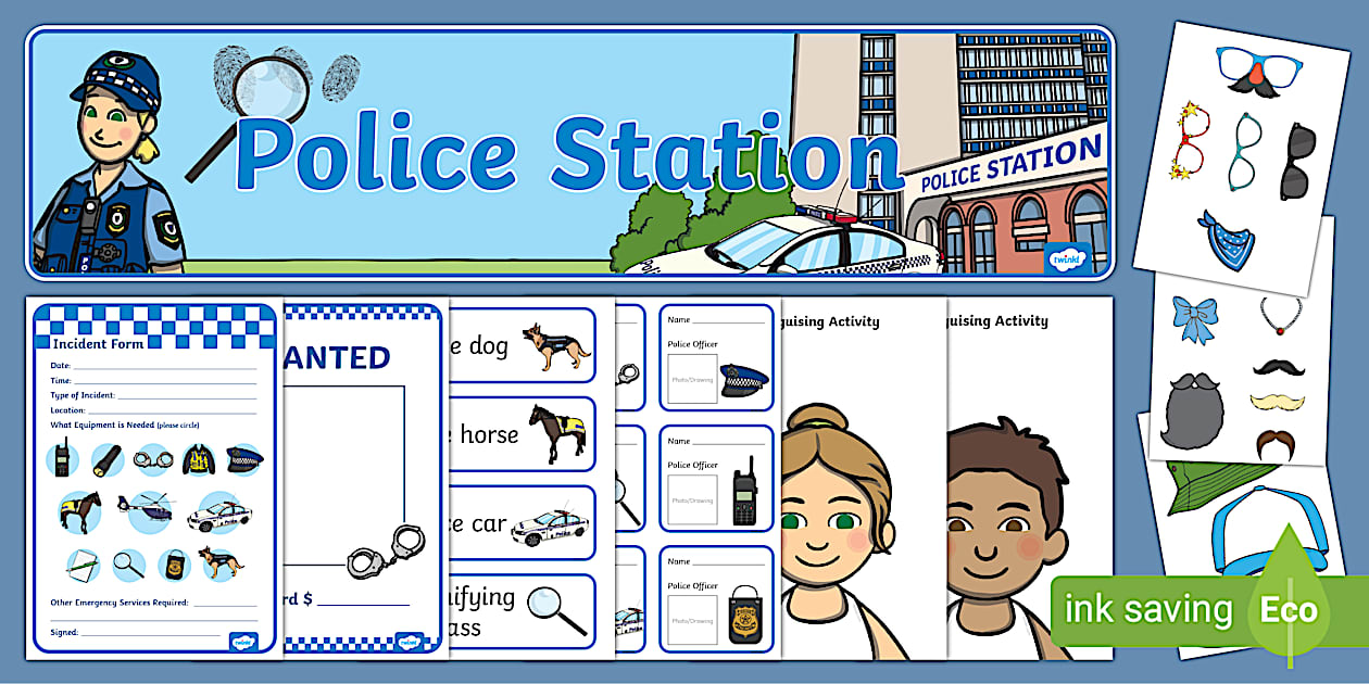 Police Station Role Play Pack (teacher made) - Twinkl