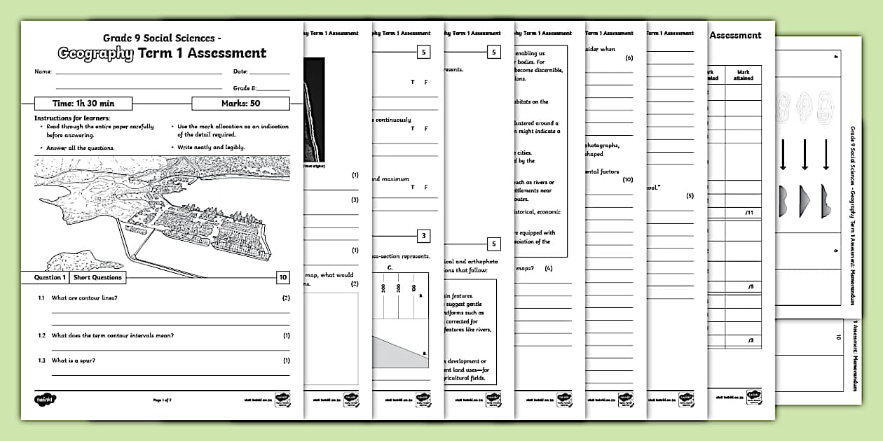 Grade 9 Social Sciences - Geography Term 1 Assessment