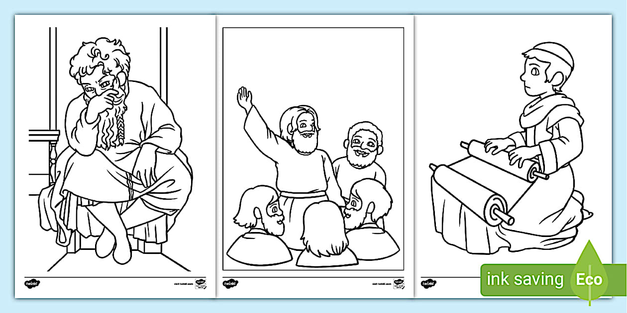Printable Colouring Pages of Jeremiah – Twinkl Resources