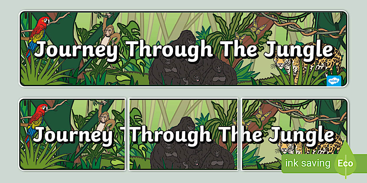 Jungle Journey Banner (teacher made) - Twinkl